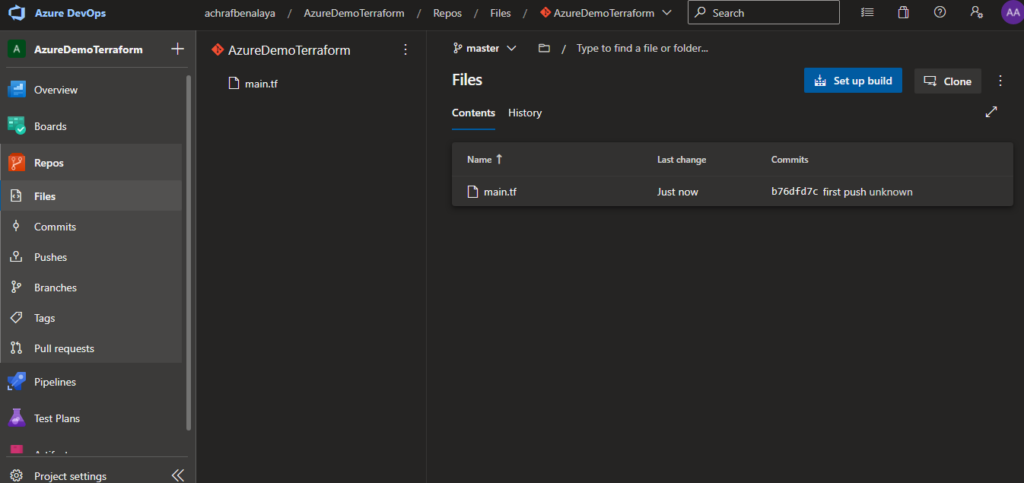 DevOps : Deploy infrastructure using Terraform and Azure DevOps pipelines – achraf ben alaya